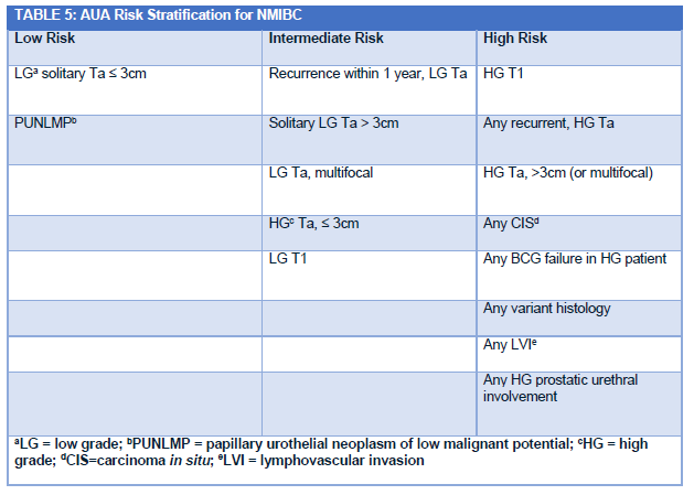 Bladder Cancer: Non-Muscle Invasive Guideline - American Urological Association